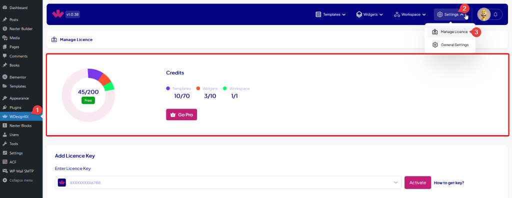 How to Manage Licence in WDesignKit? - WDesignKit Learning Center
