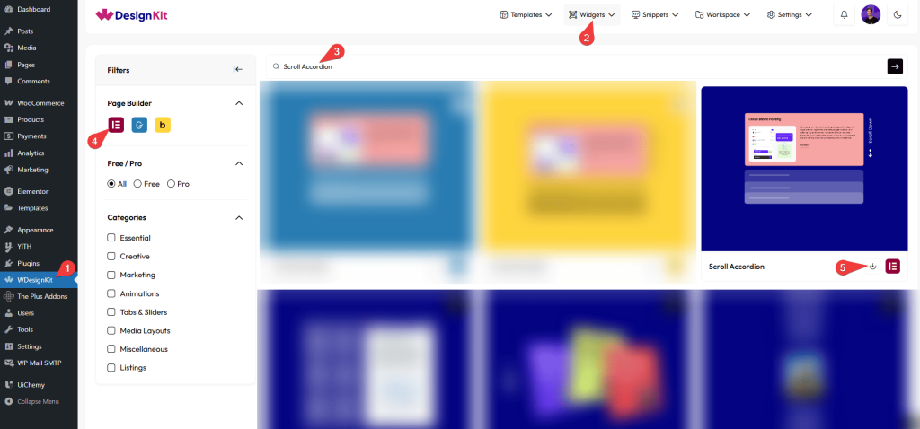 Scroll Accordion - WDesignKit Learning Center
