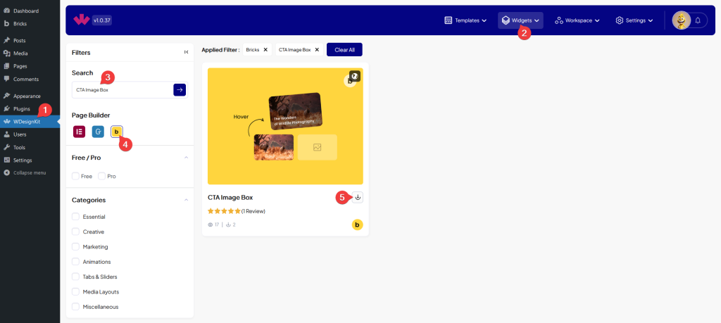 CTA Image Box Element for Bricks - WDesignKit Learning Center