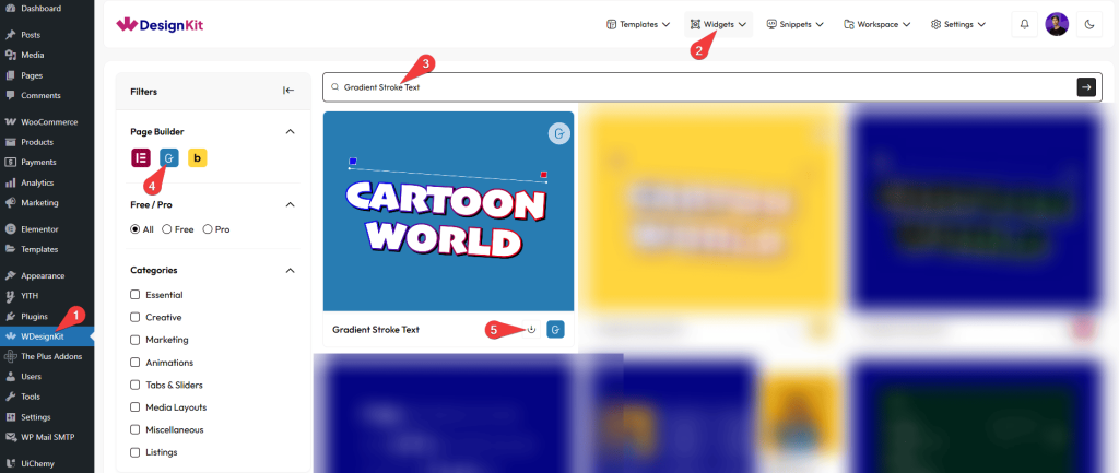 Gradient Stroke Text Block for Gutenberg - WDesignKit Learning Center